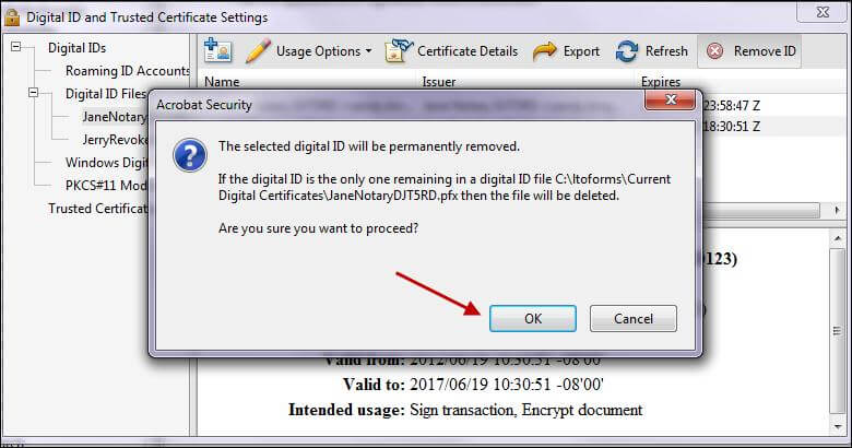 Remove a Digital Certificate | System Help Remove a Digital Certificate | System Help